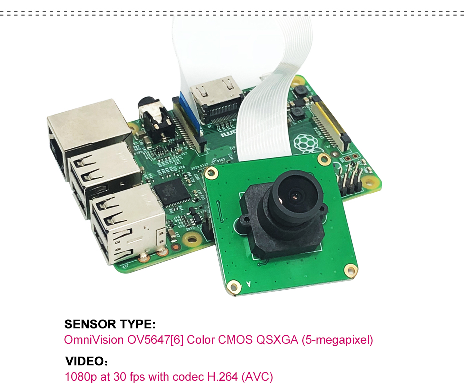 RPI Wide Angle Camera Module OV5647 for Raspberry Pi3 B+PI3PI2PI B+PI API ZERO-04 – Raspberry PI ...