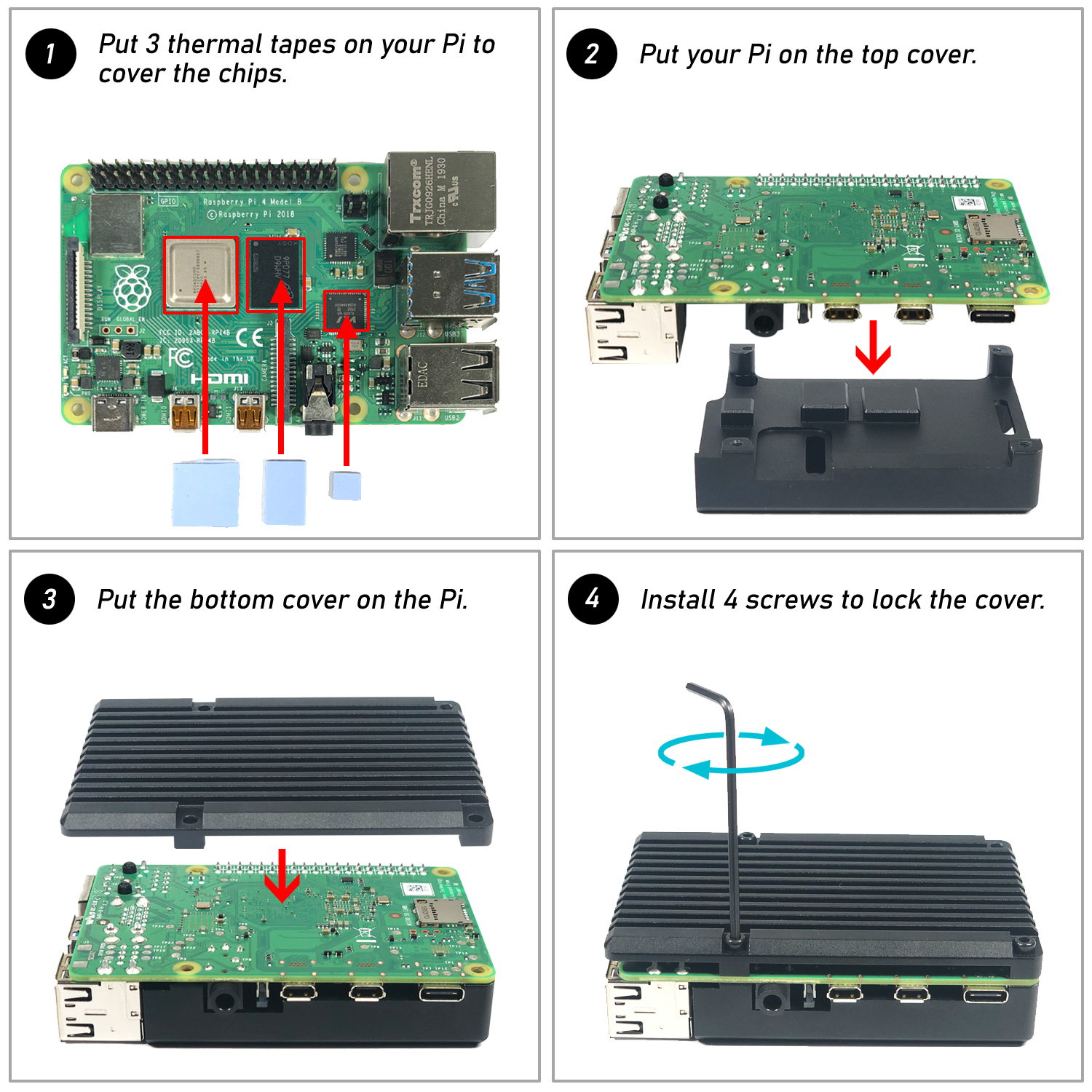 Raspberry_Pi_4_Module_B_Case_Armor_Passive_Cooling_Aluminum_Alloy ...