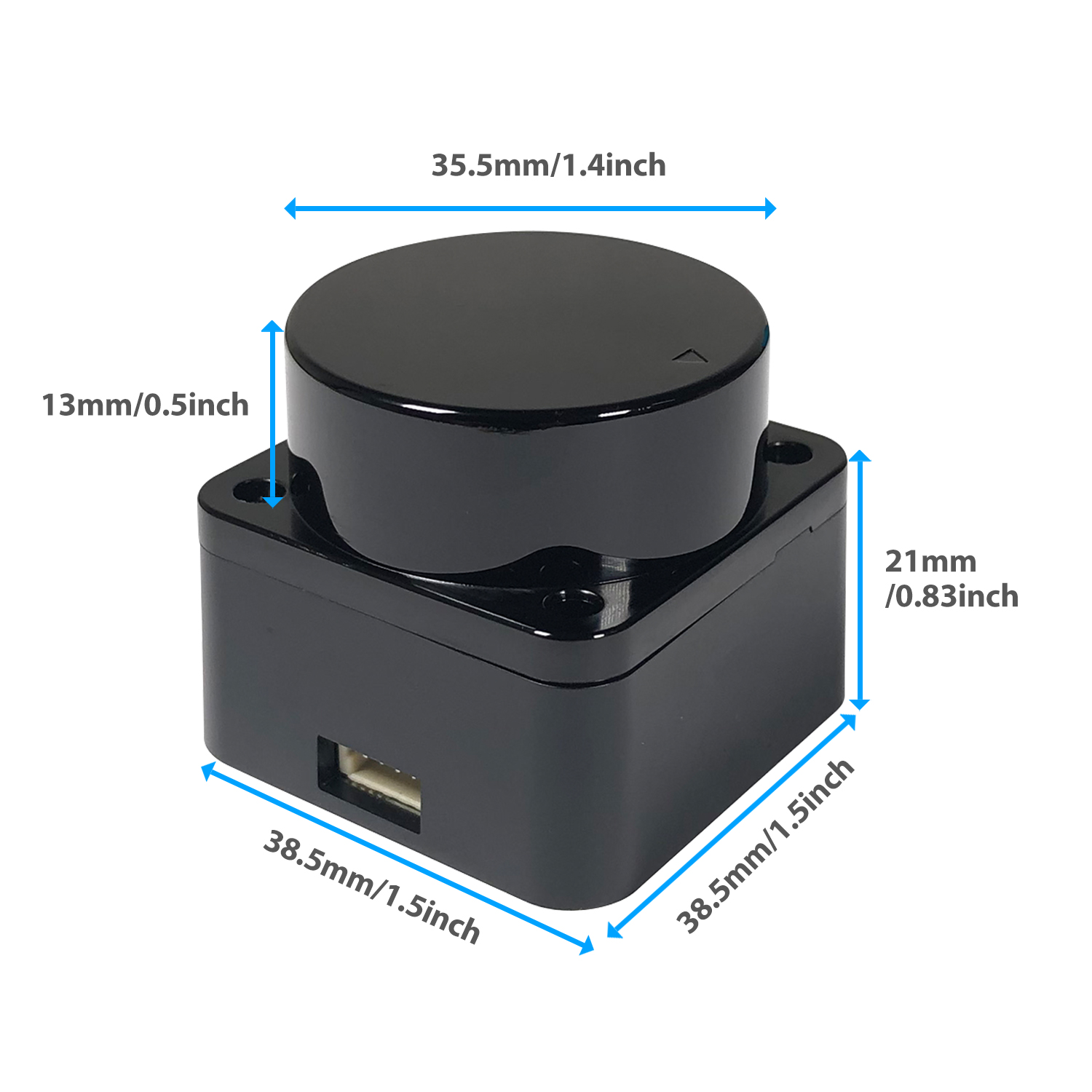 Lidar Built-in DTOF Radar 360 Degree Omni-Directional Scanning 25000 ...