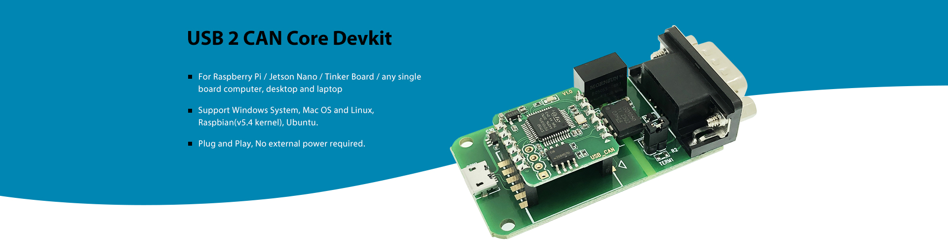 USB2CAN-Devkit – Raspberry PI Solutions